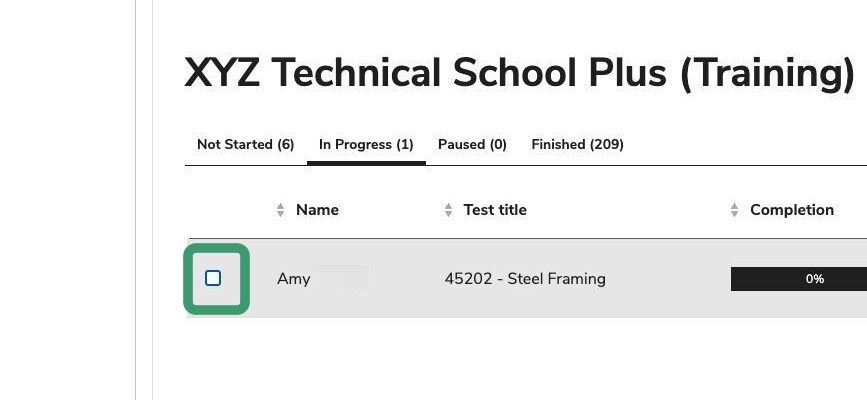 How to add time to a module test in the NCCER Learning Platform