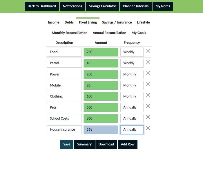 Planner Guides - Money Trainer