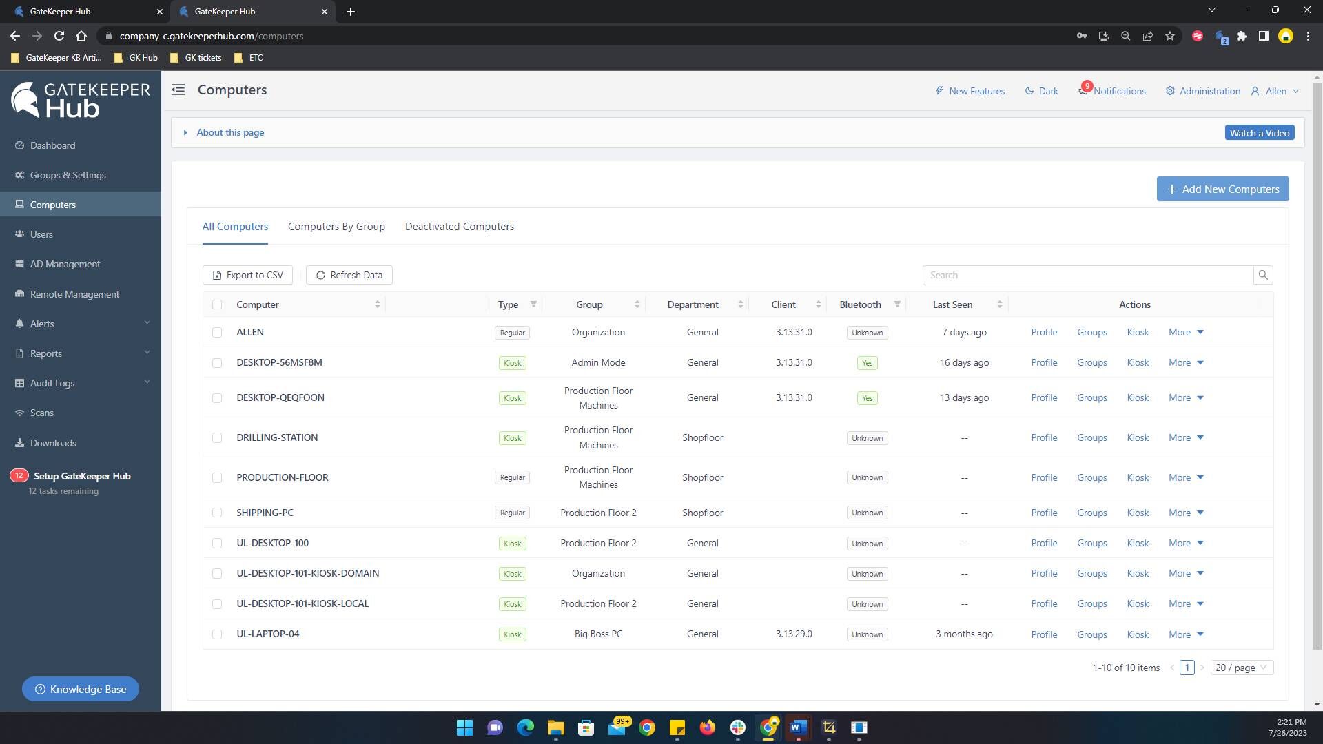 How to add Computers from AD. – GateKeeper