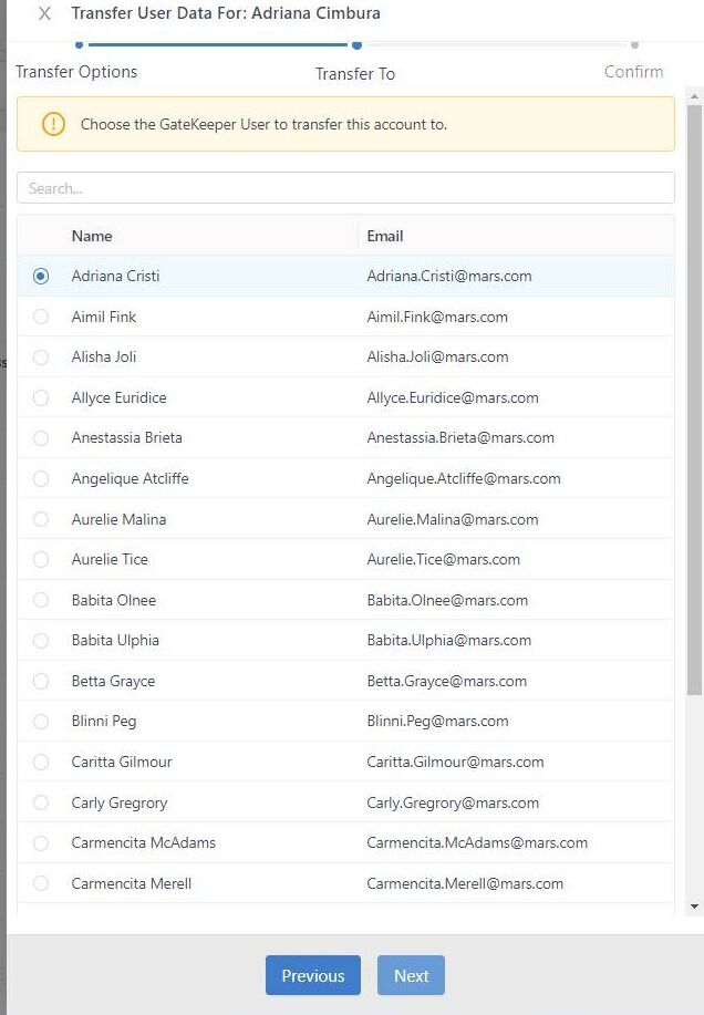 How to transfer a user's credentials to another user? – GateKeeper