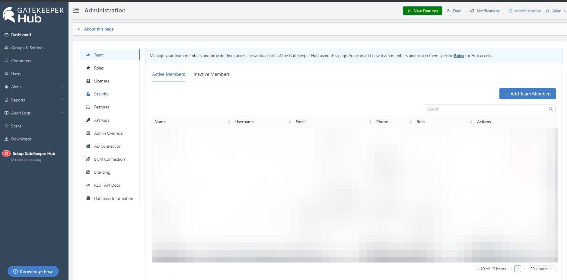 How to enforce 2FA on login for GateKeeper Hub admins and team members ...