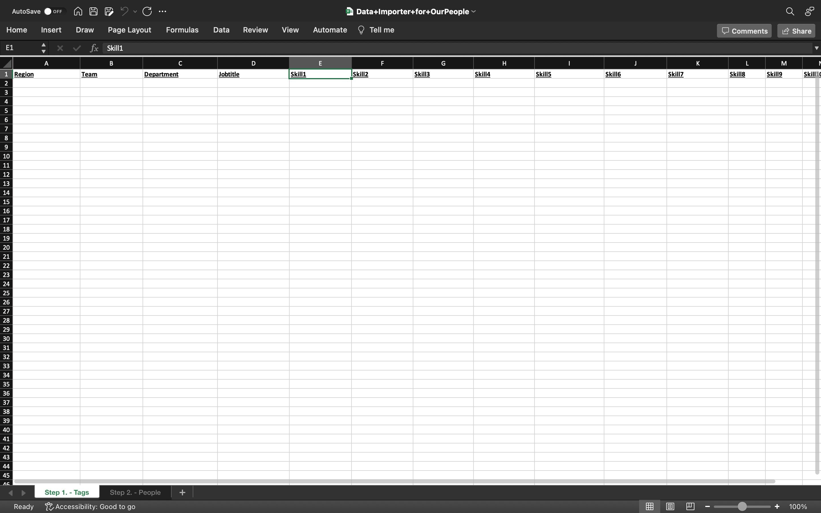 Creating a Tag Structure & People Import – OurPeople
