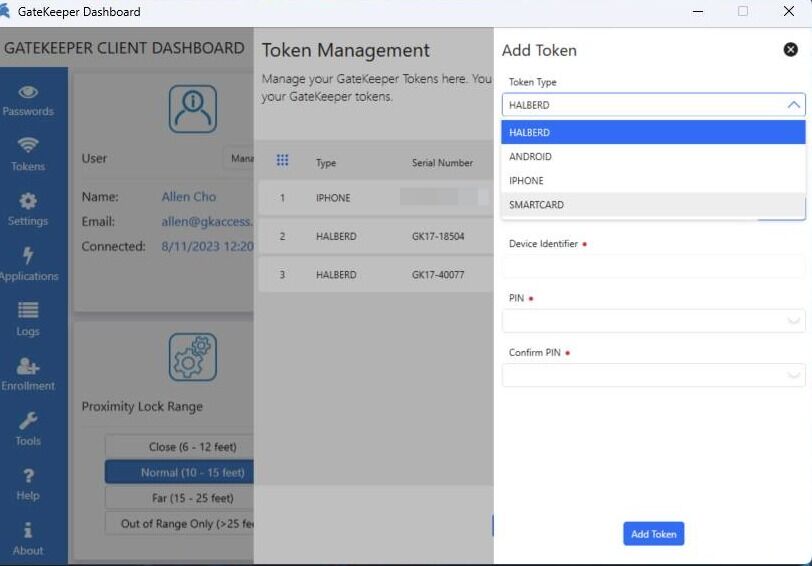 How to register your Smartcard to your profile. – GateKeeper