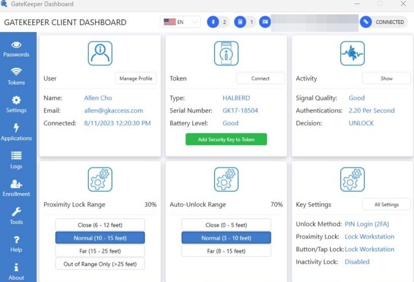 How to register your Smartcard to your profile. – GateKeeper