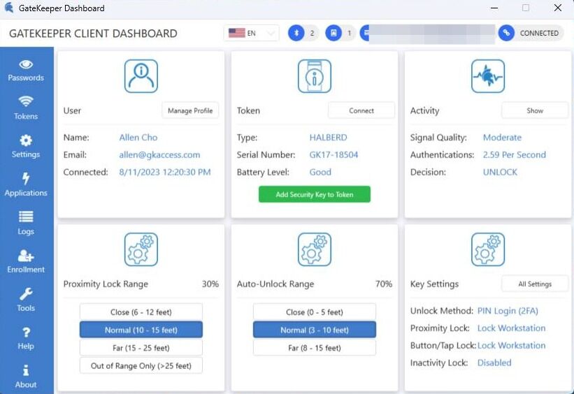 How to register your Smartcard to your profile. – GateKeeper