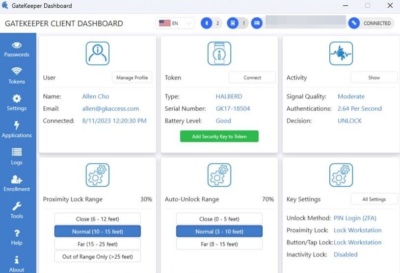 How to register your Smartcard to your profile. – GateKeeper