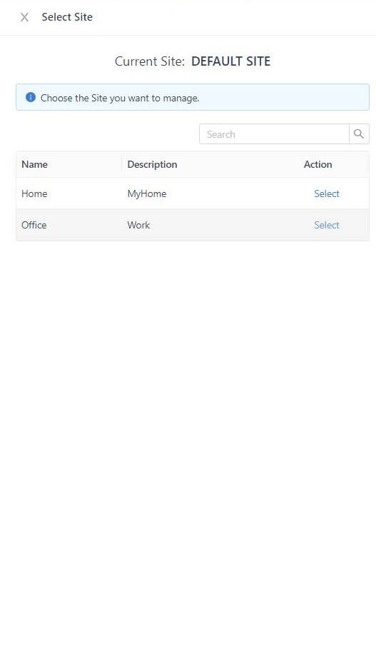 How to change the user's Site. – GateKeeper