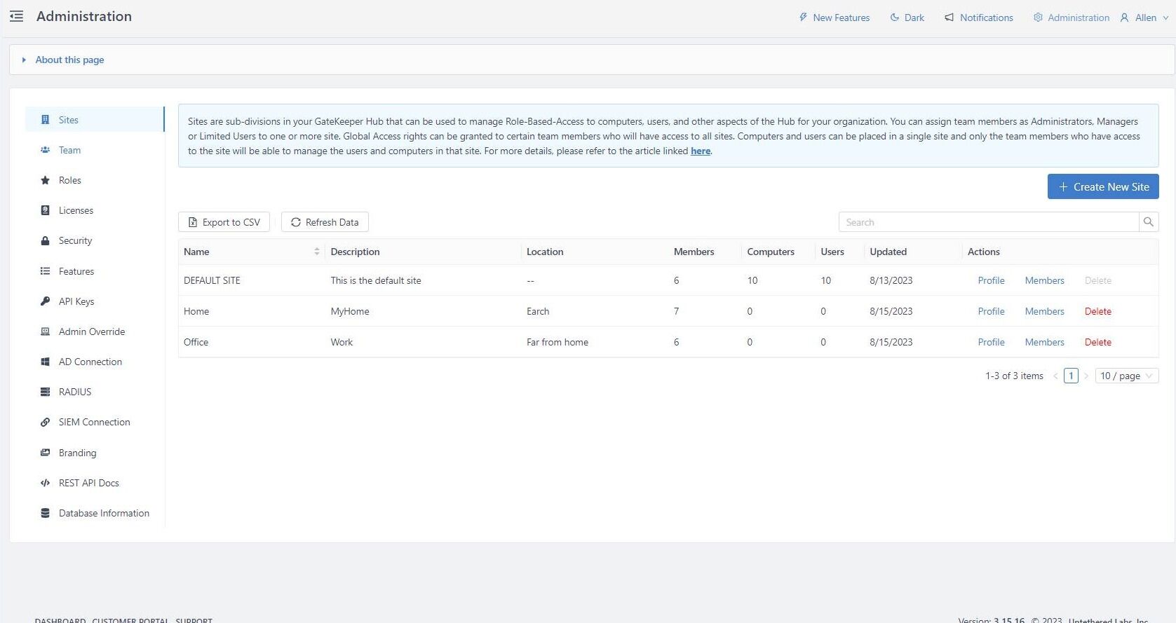 How to grant Global Access to an existing member. – GateKeeper