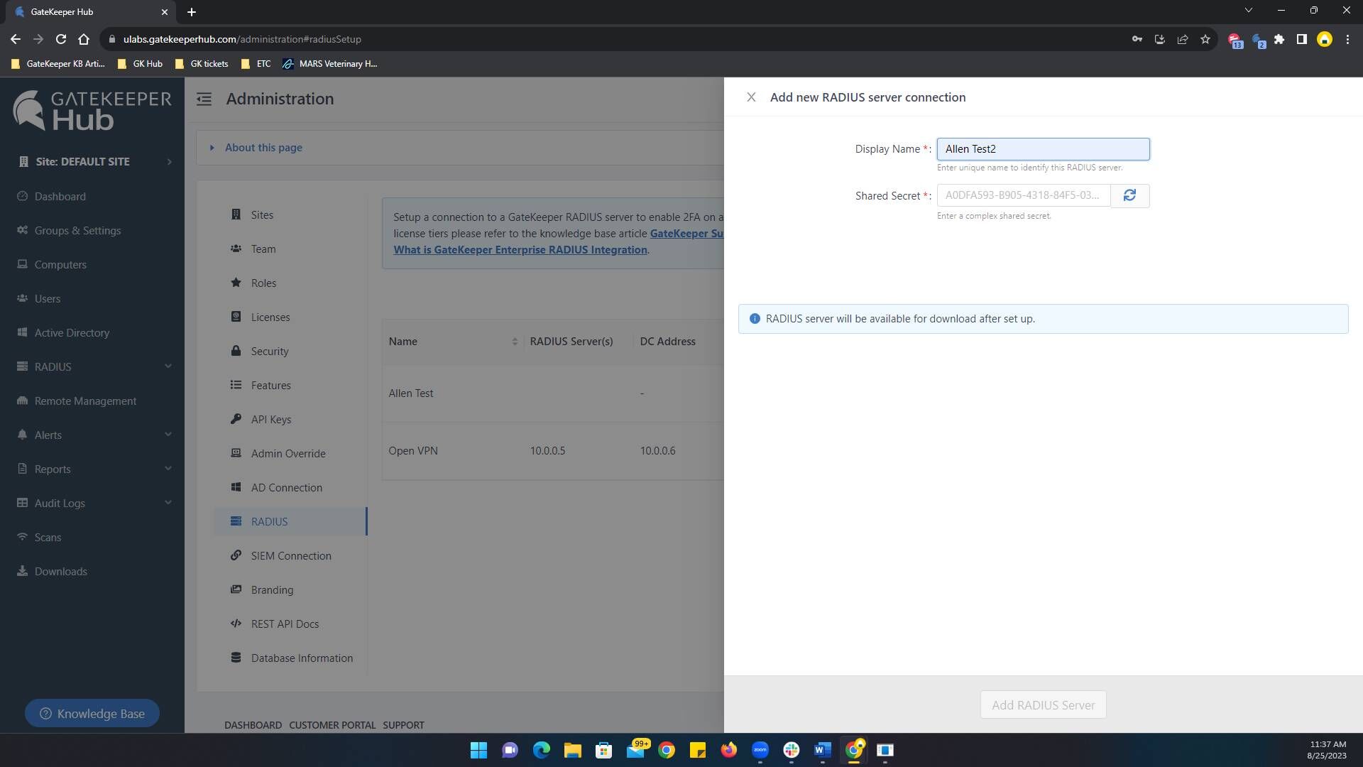 How to enable GateKeeper RADIUS? – GateKeeper