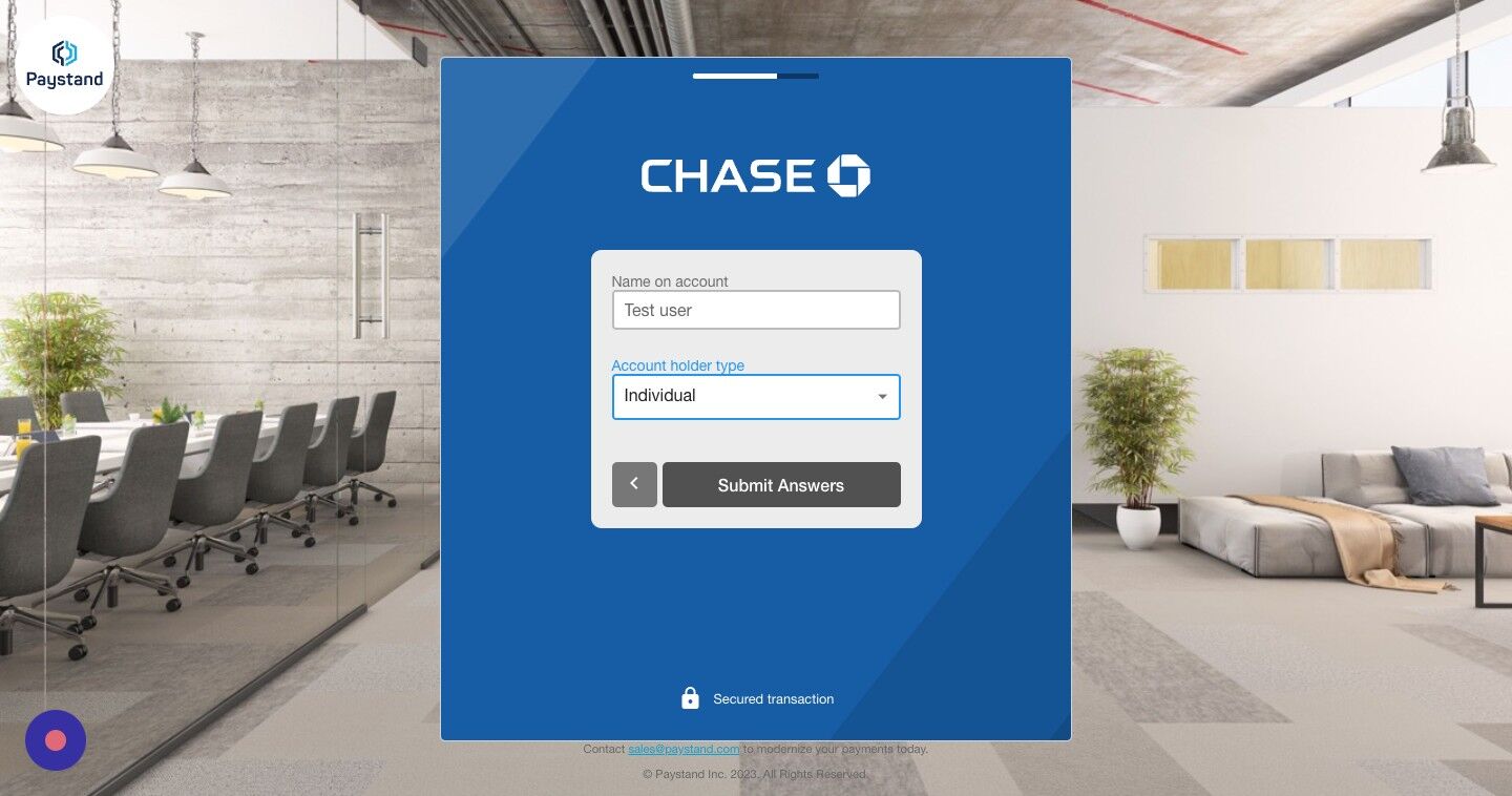 Making a Bank to Bank payment – Paystand Help Center