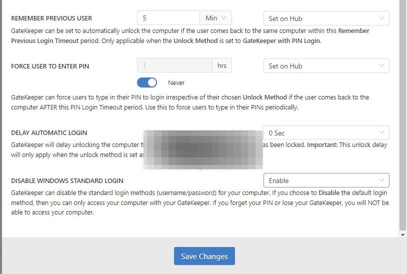 How to disable the Windows Credential Provider through the GateKeeper Hub. – GateKeeper