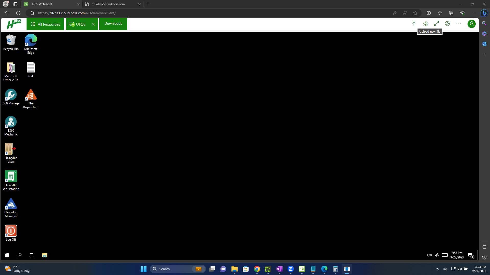 How to Upload and Download Files From/To the HCSS Cloud Web Client