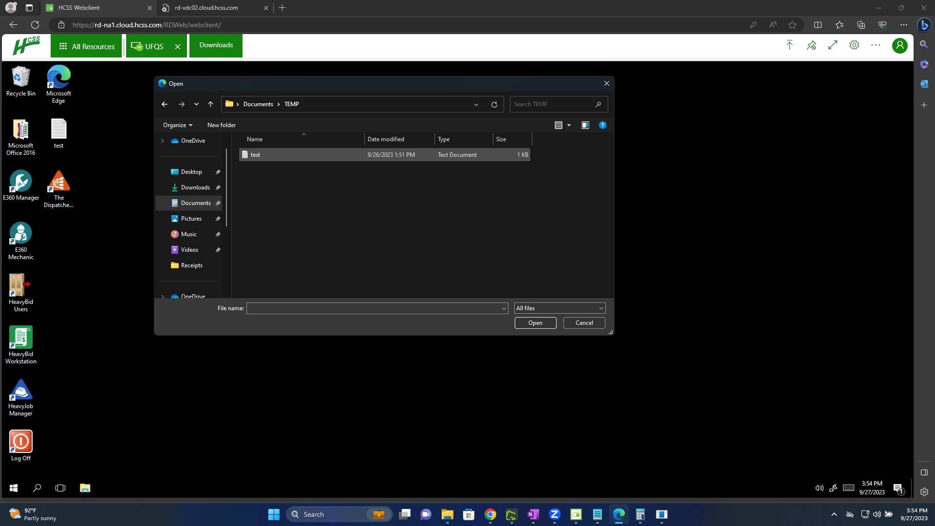 How to Upload and Download Files From/To the HCSS Cloud Web Client