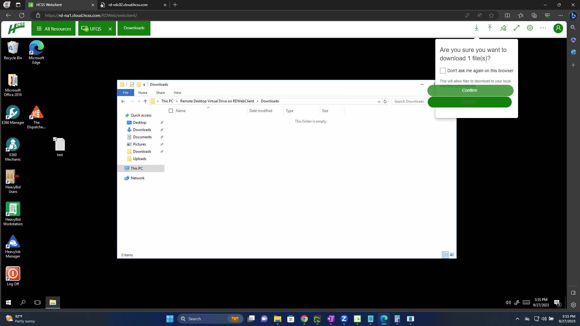 How to Upload and Download Files From/To the HCSS Cloud Web Client