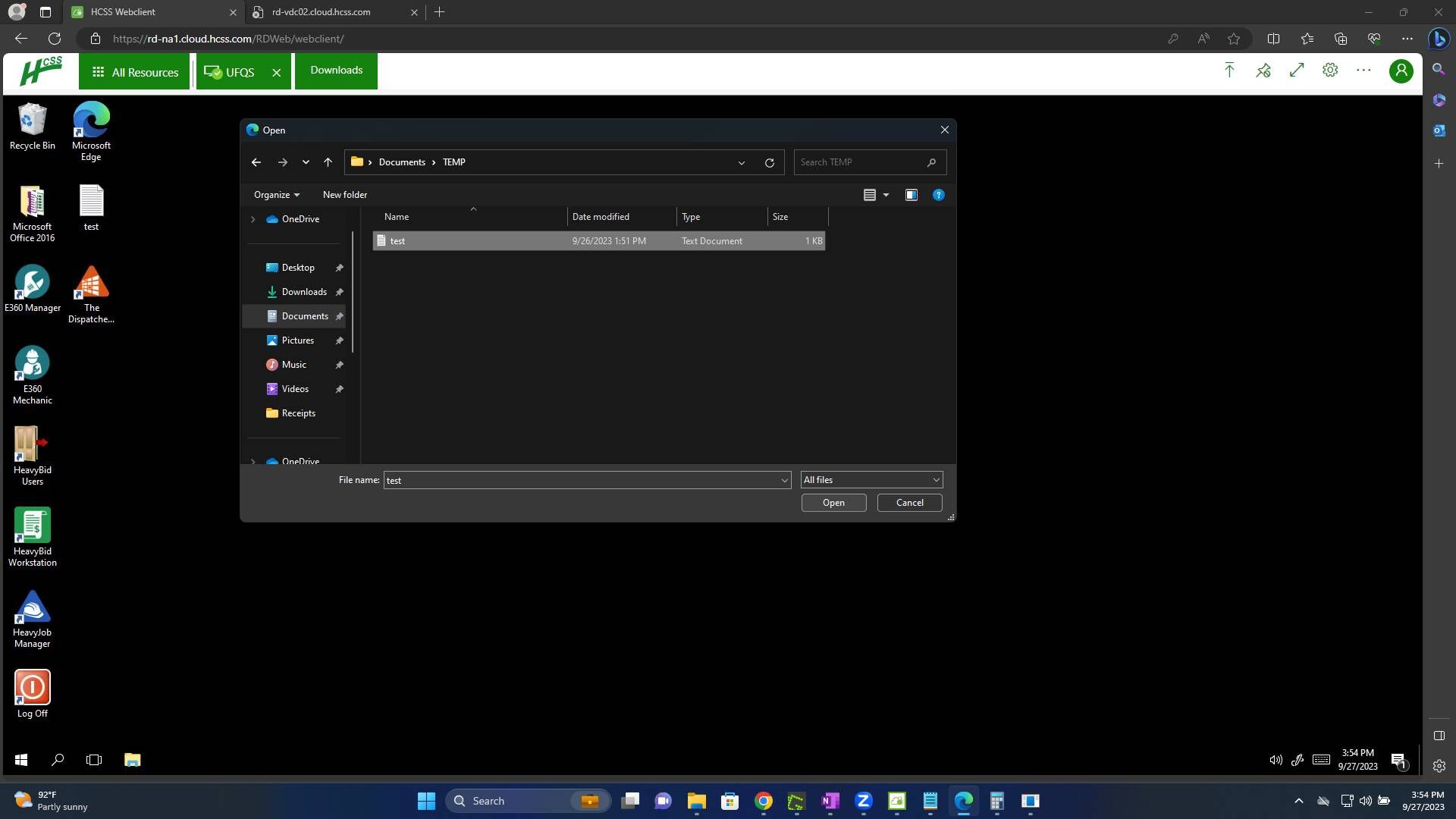 How to Upload and Download Files From/To the HCSS Cloud Web Client