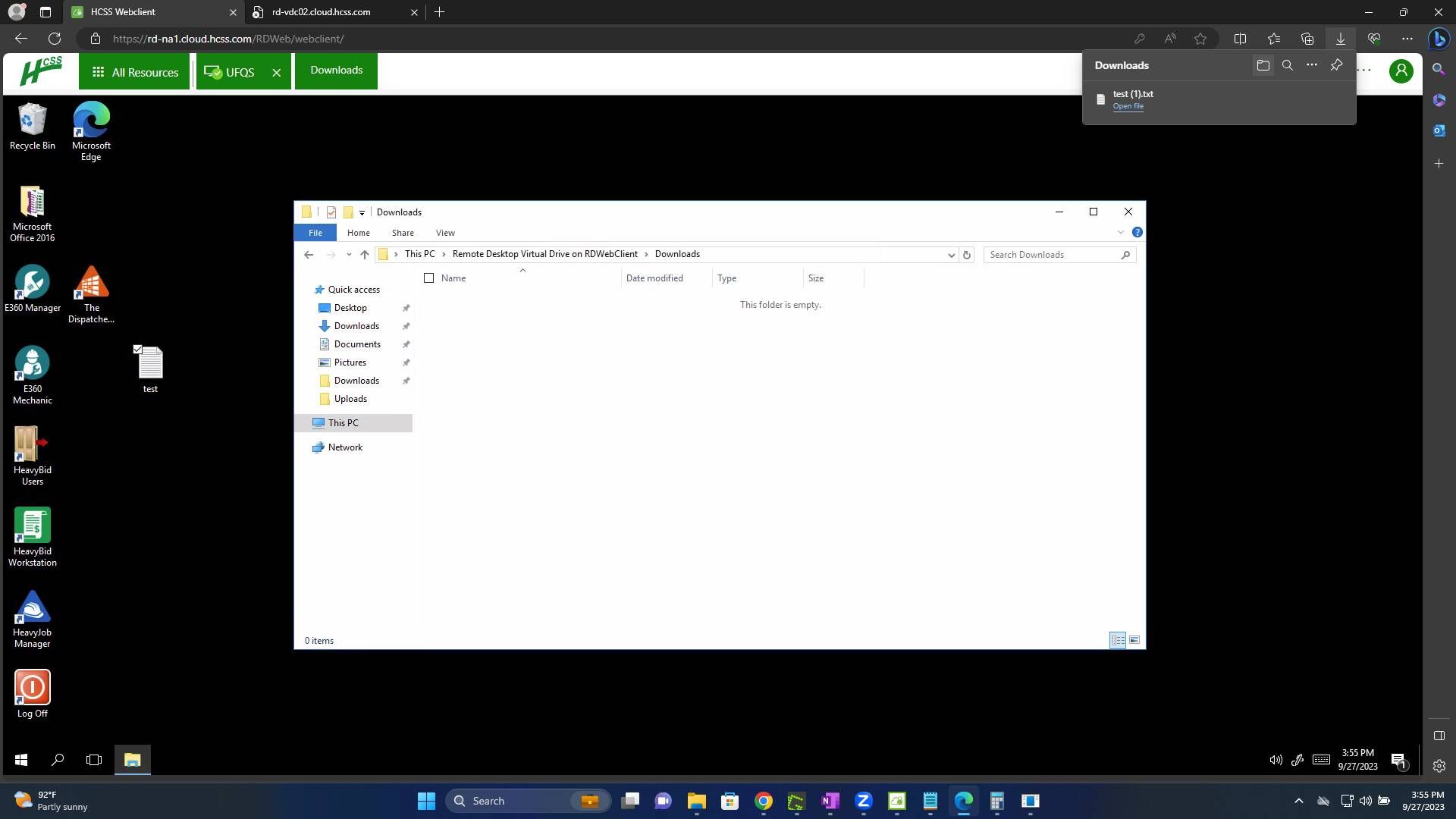 How to Upload and Download Files From/To the HCSS Cloud Web Client