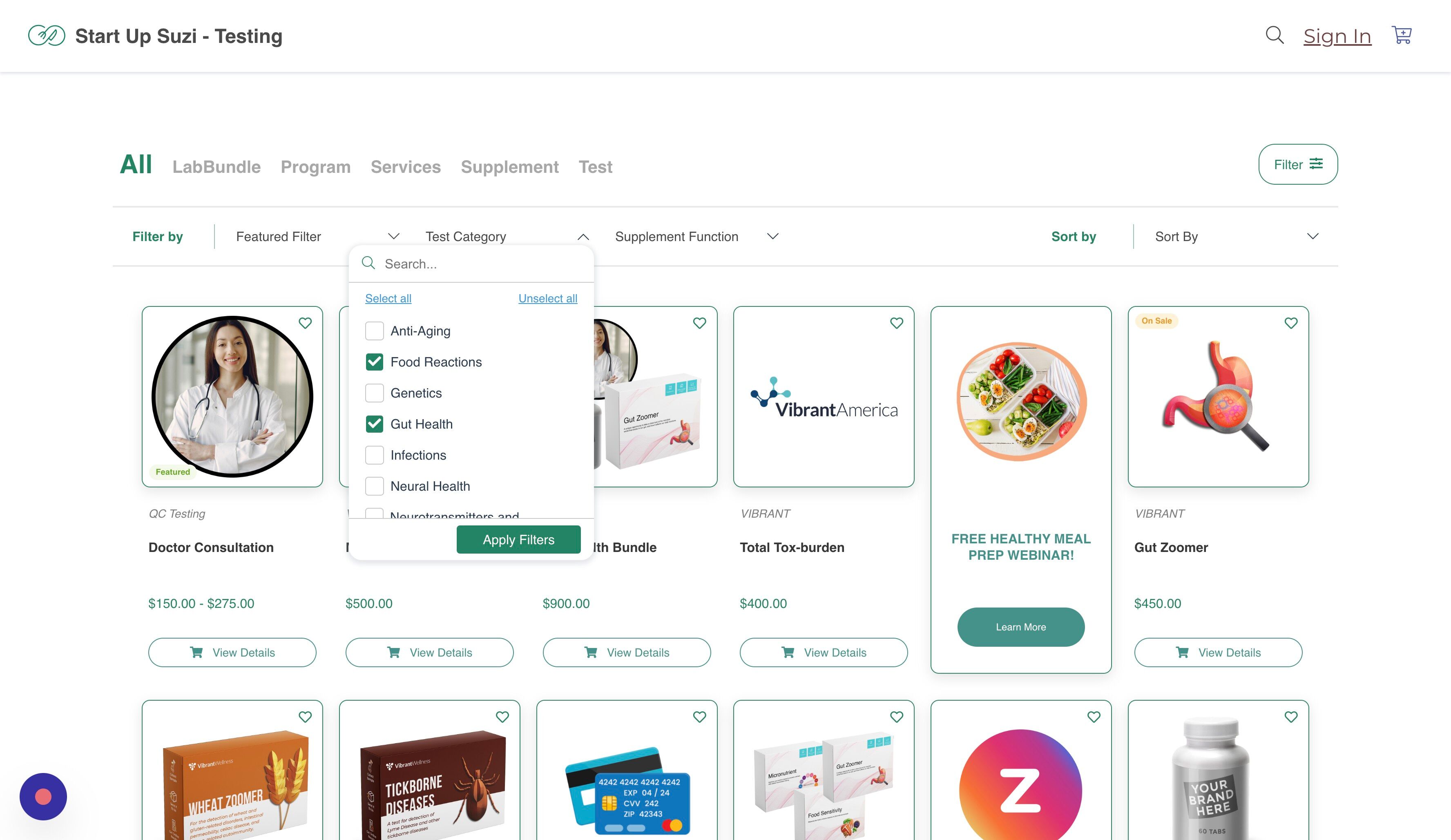 How Patients Can Use Filters On Shop Homepage – Well Proz