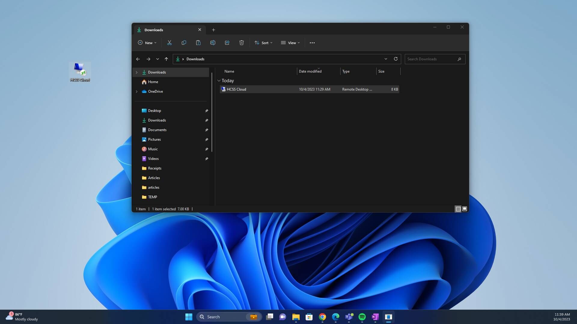 How to Install the HCSS Cloud RDP Client on Windows OS