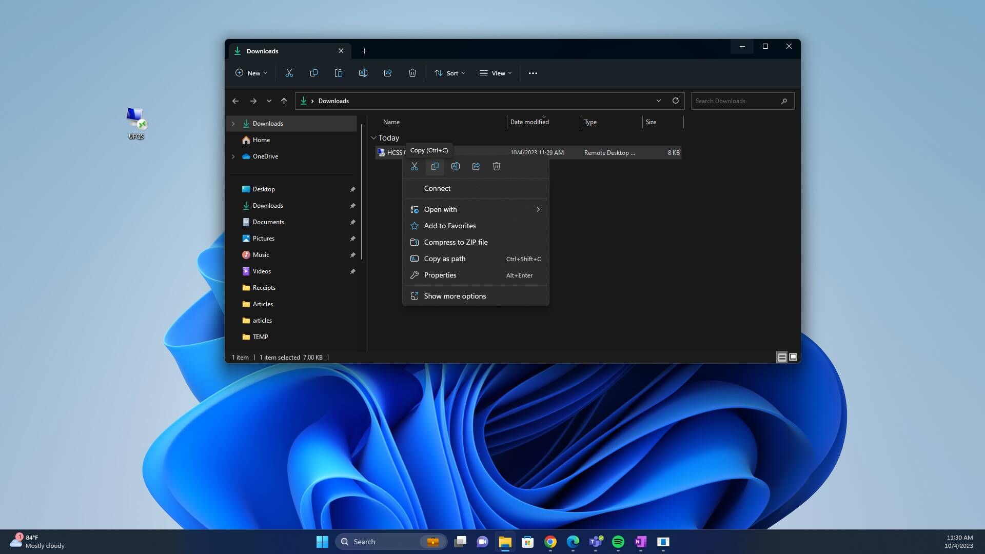 How to Install the HCSS Cloud RDP Client on Windows OS