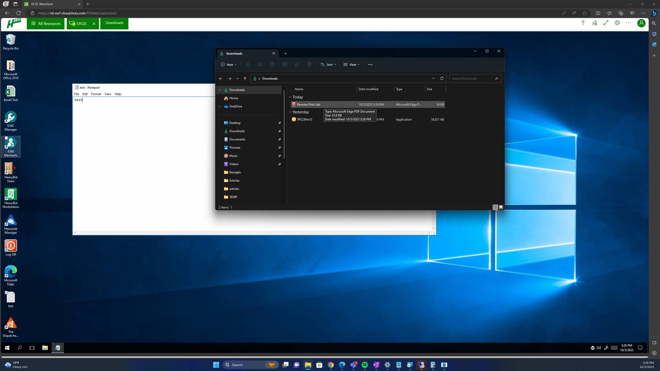 How to Print from HCSS Cloud