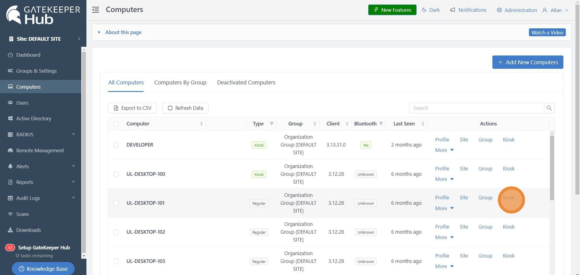 Kiosk Mode for GateKeeper. – GateKeeper