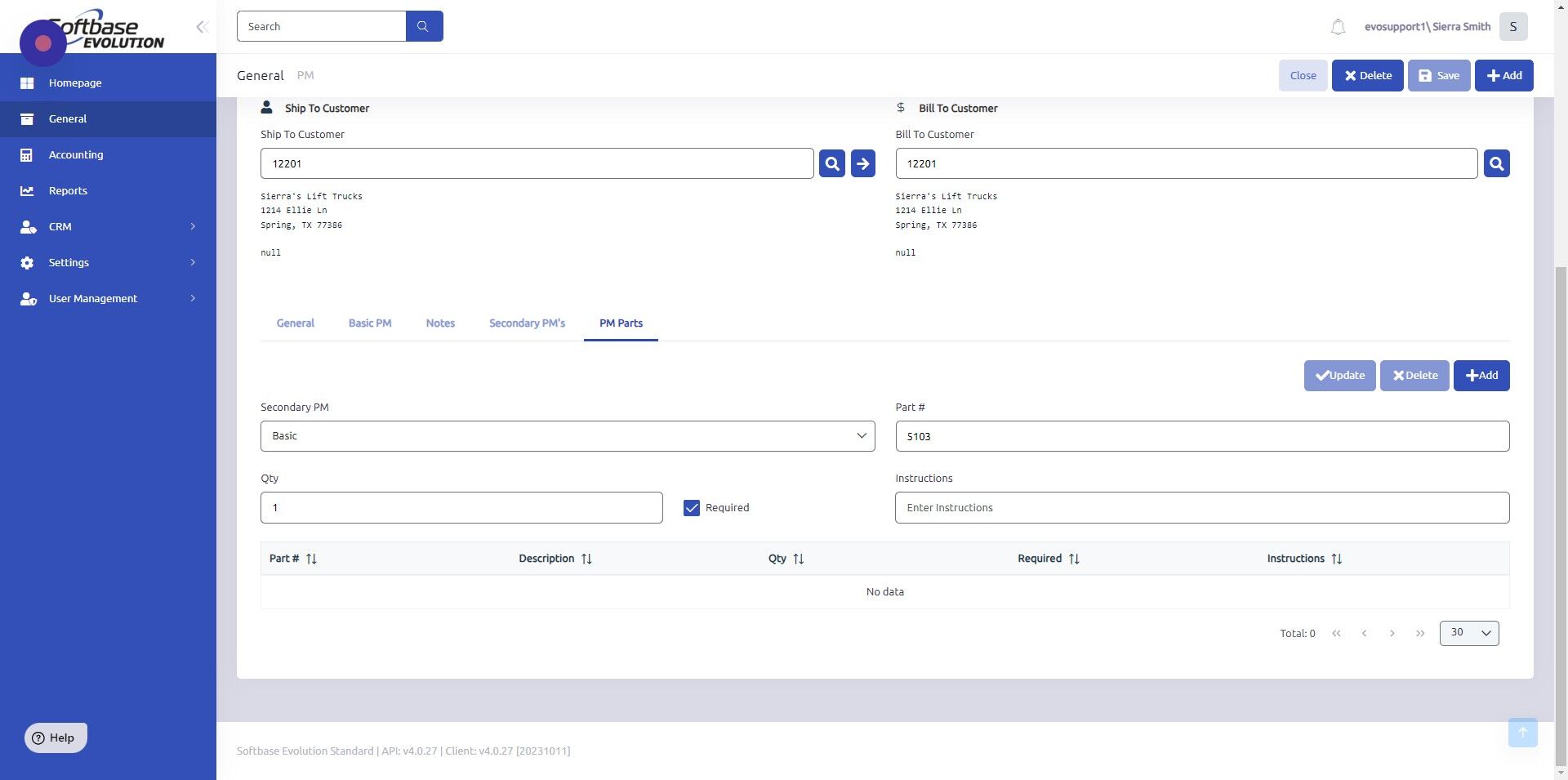 How to Create a PM Record