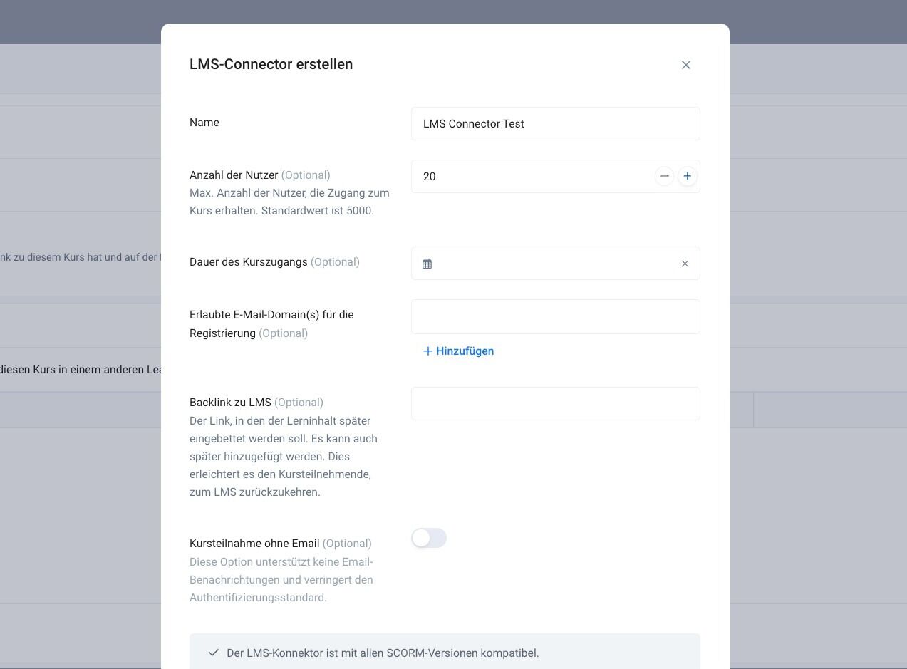 Den LMS-Connector für deine Kurse einrichten - blink.it - Helpdesk