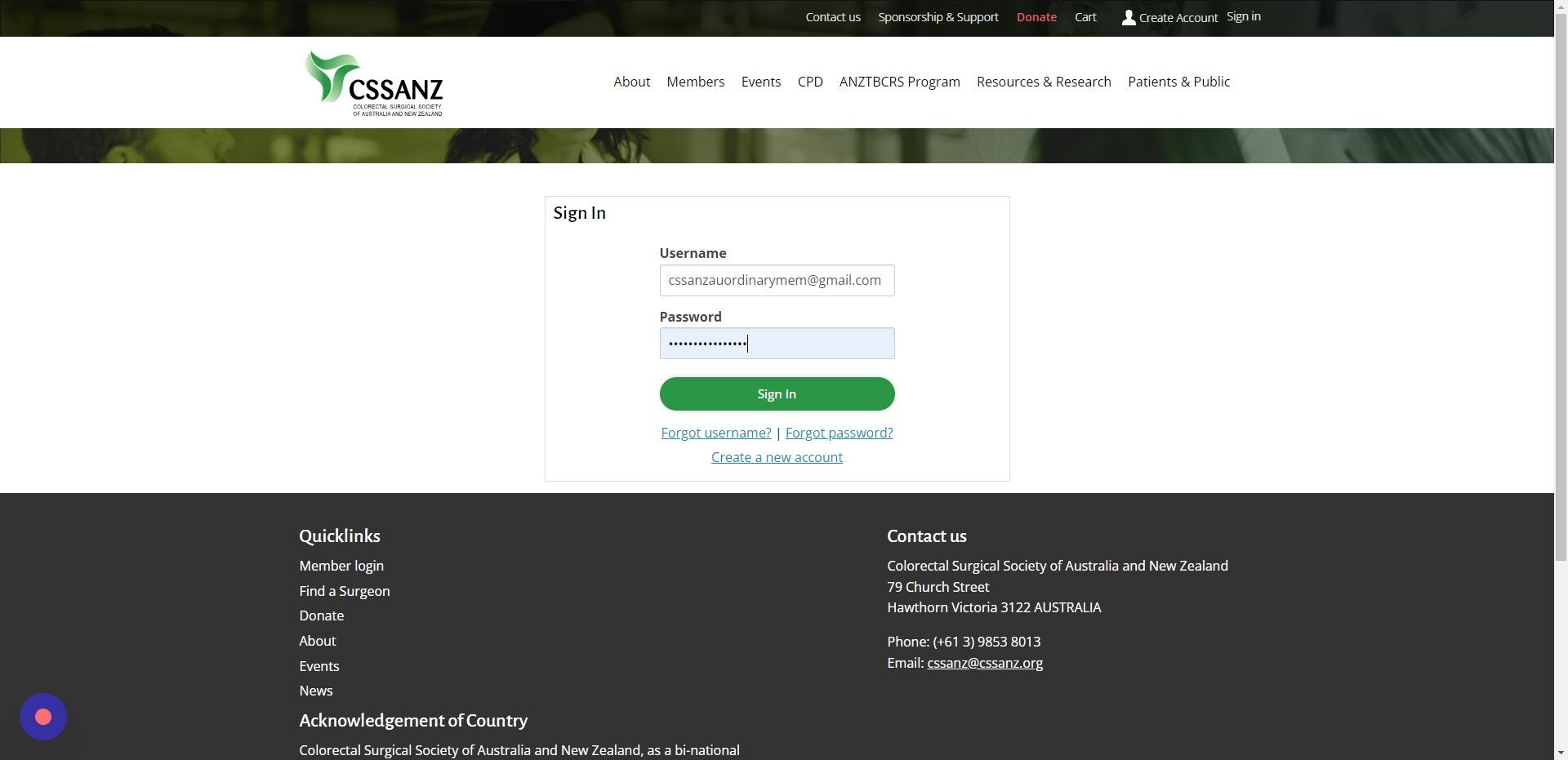 Members Website QuickTips | CSSANZ