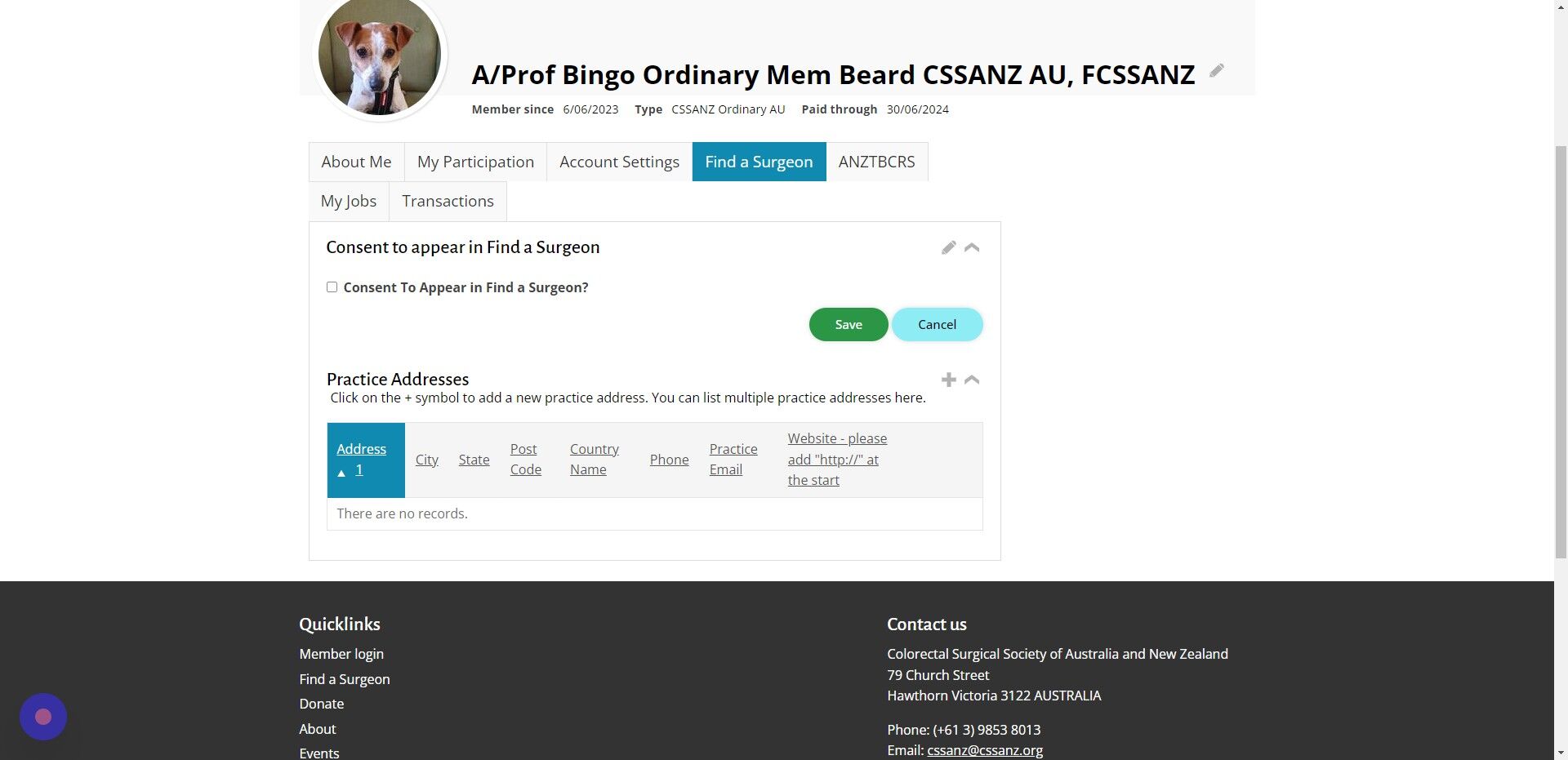 Members Website QuickTips | CSSANZ