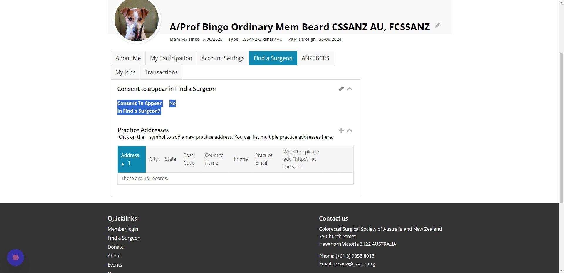 Members Website QuickTips | CSSANZ