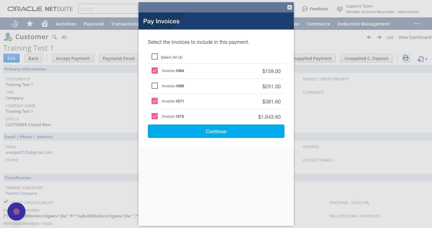 Paying multiple invoices or Statements from the Virtual Terminal ...