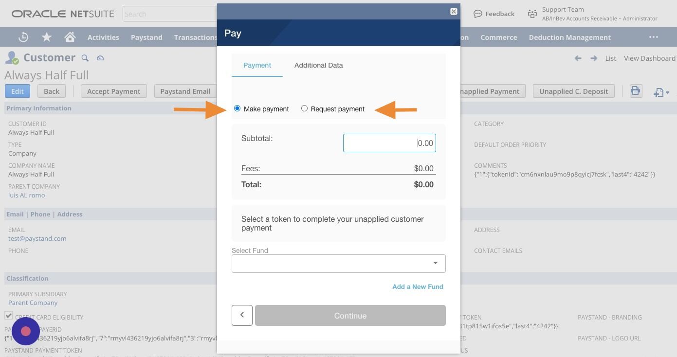 Unapplied payments – Paystand Help Center