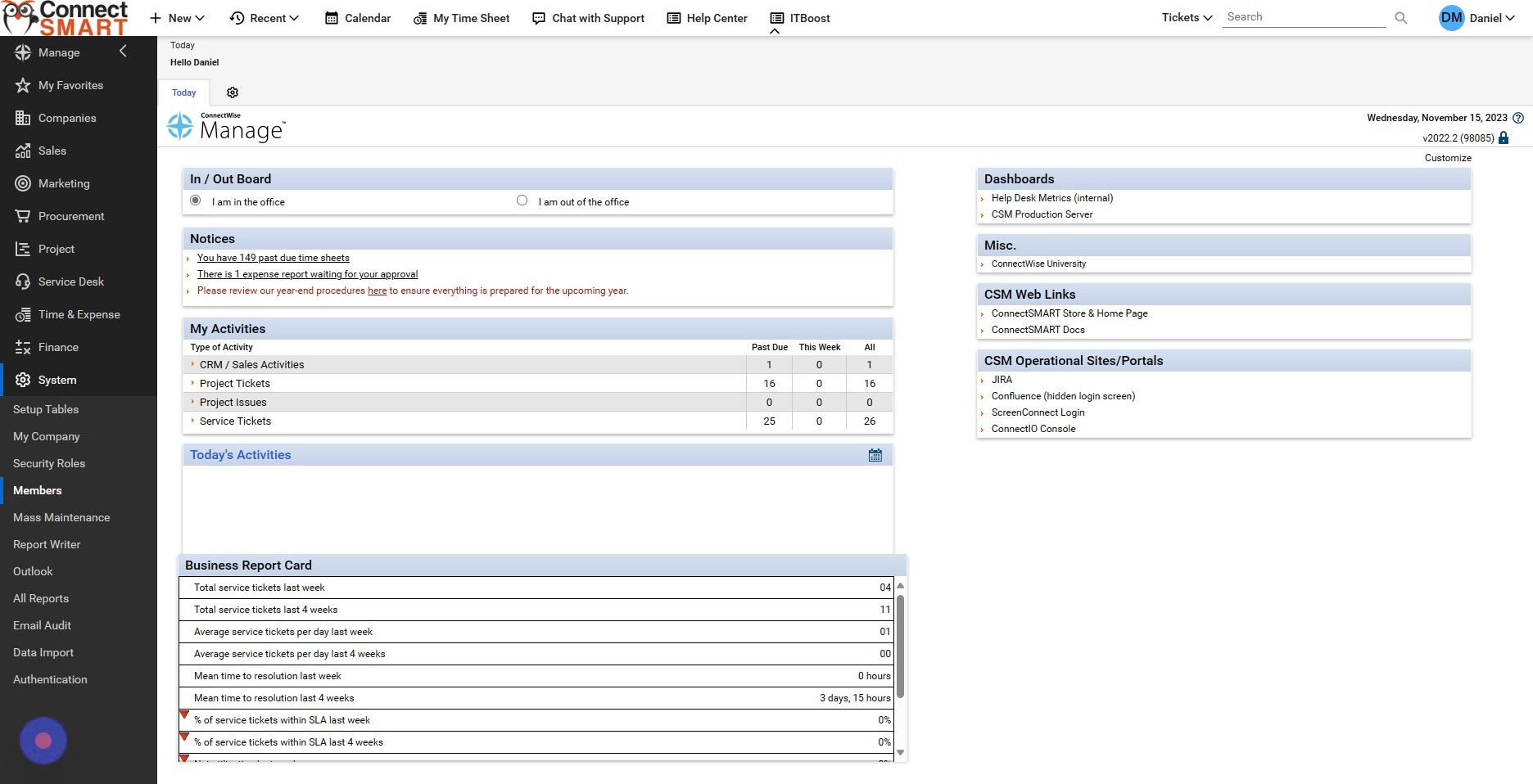 Integrating the ConnectWise API | Resplendent Data Help Center