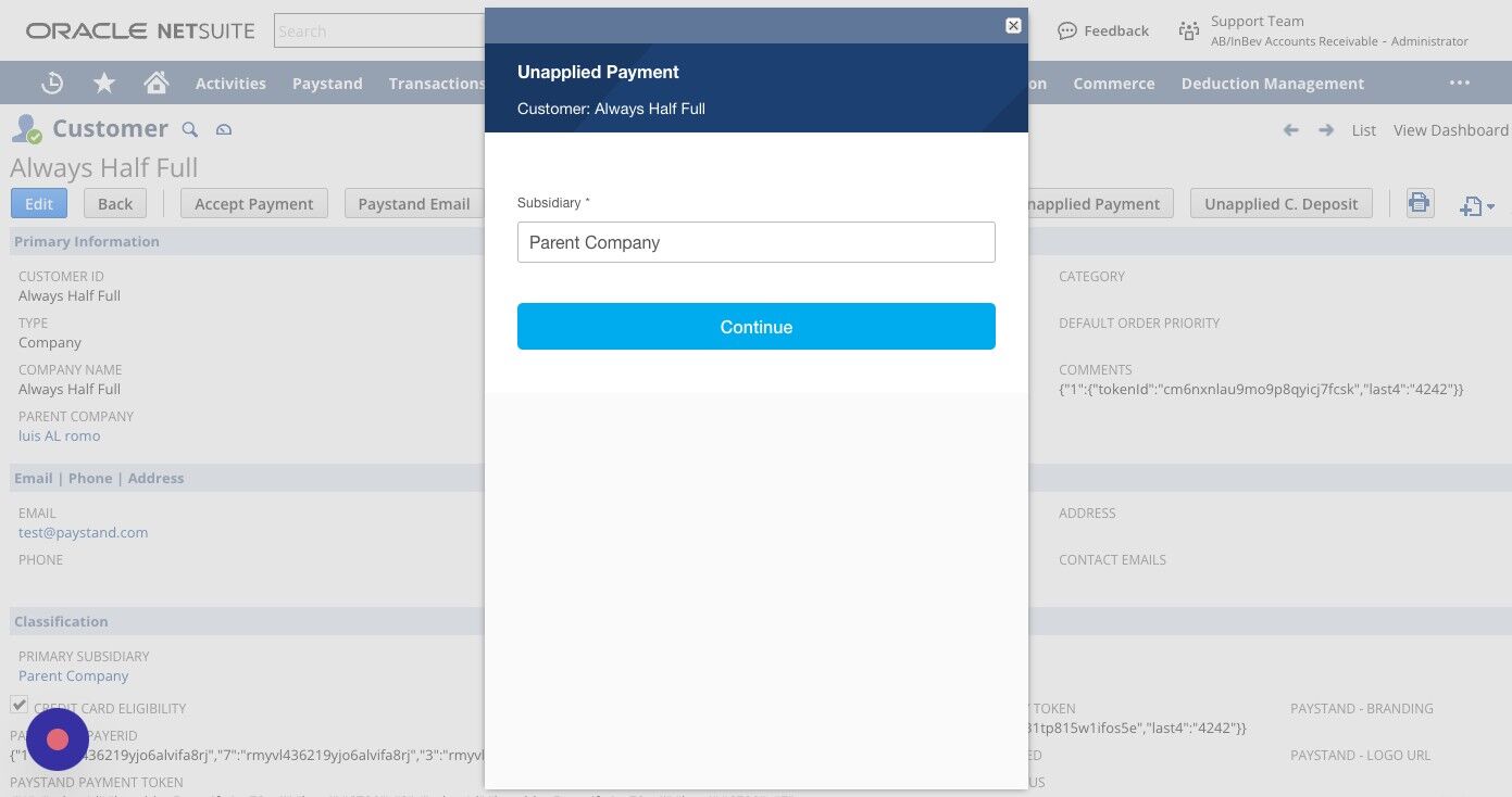 Unapplied payments – Paystand Help Center