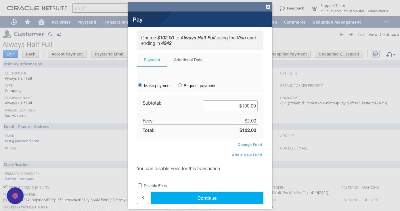 Unapplied payments – Paystand Help Center
