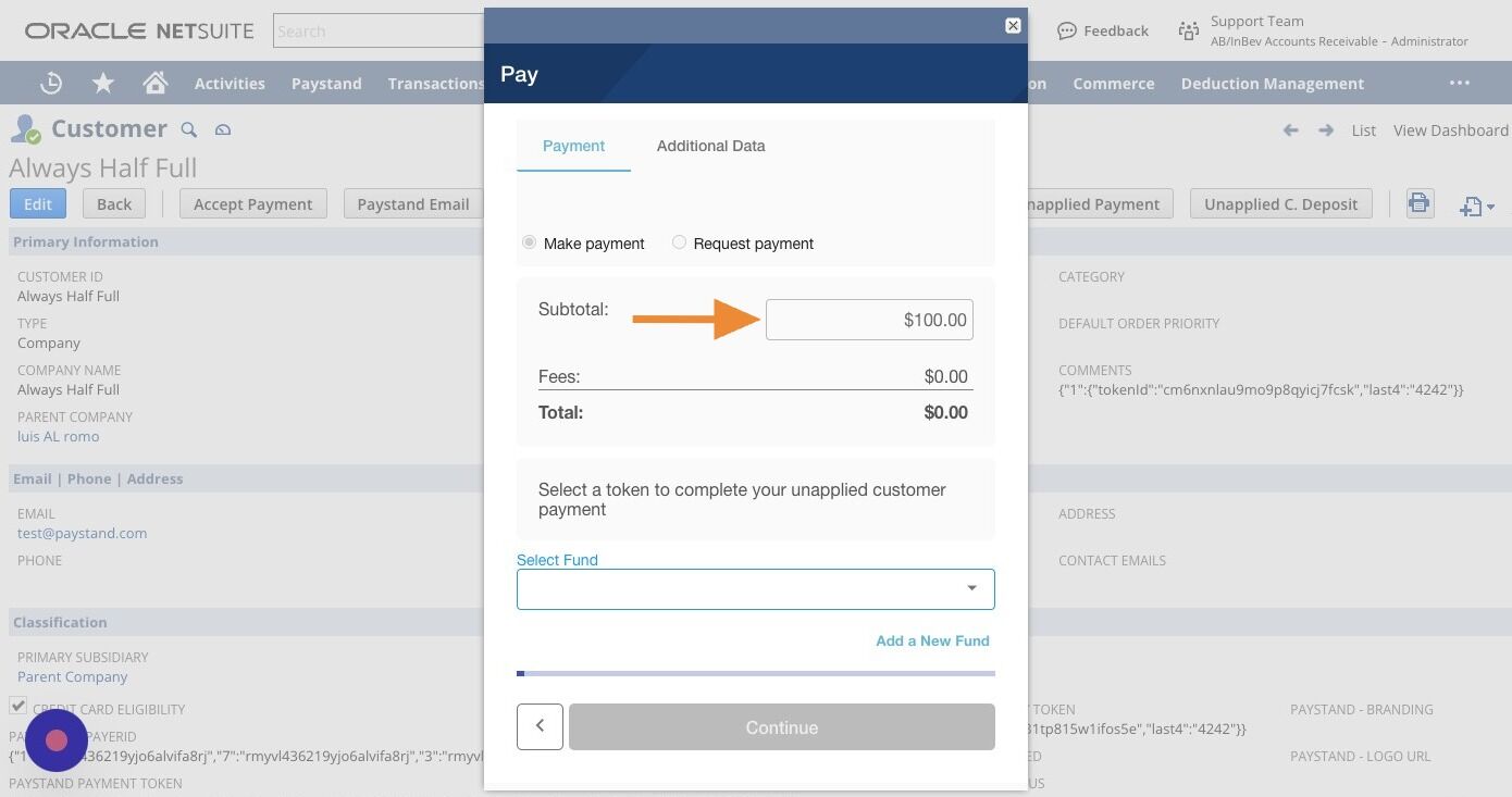 Unapplied payments – Paystand Help Center