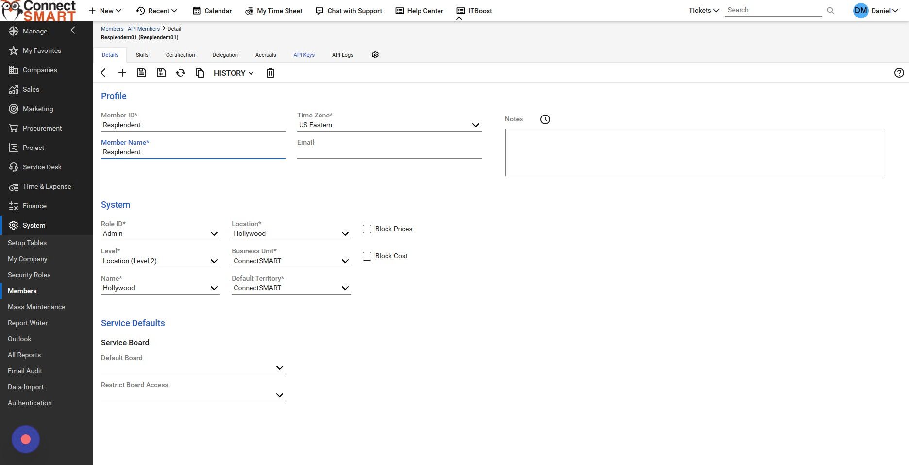 Integrating the ConnectWise API | Resplendent Data Help Center