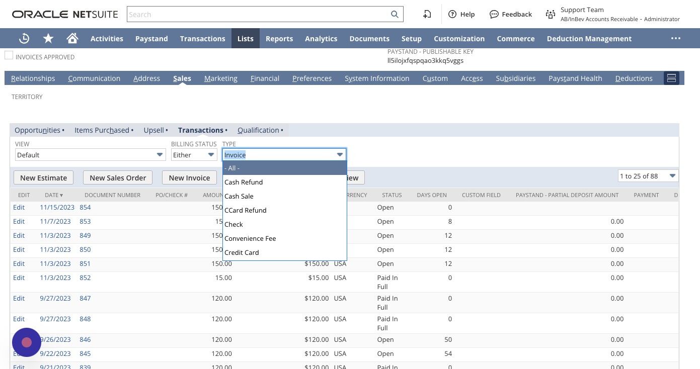 Unapplied payments – Paystand Help Center