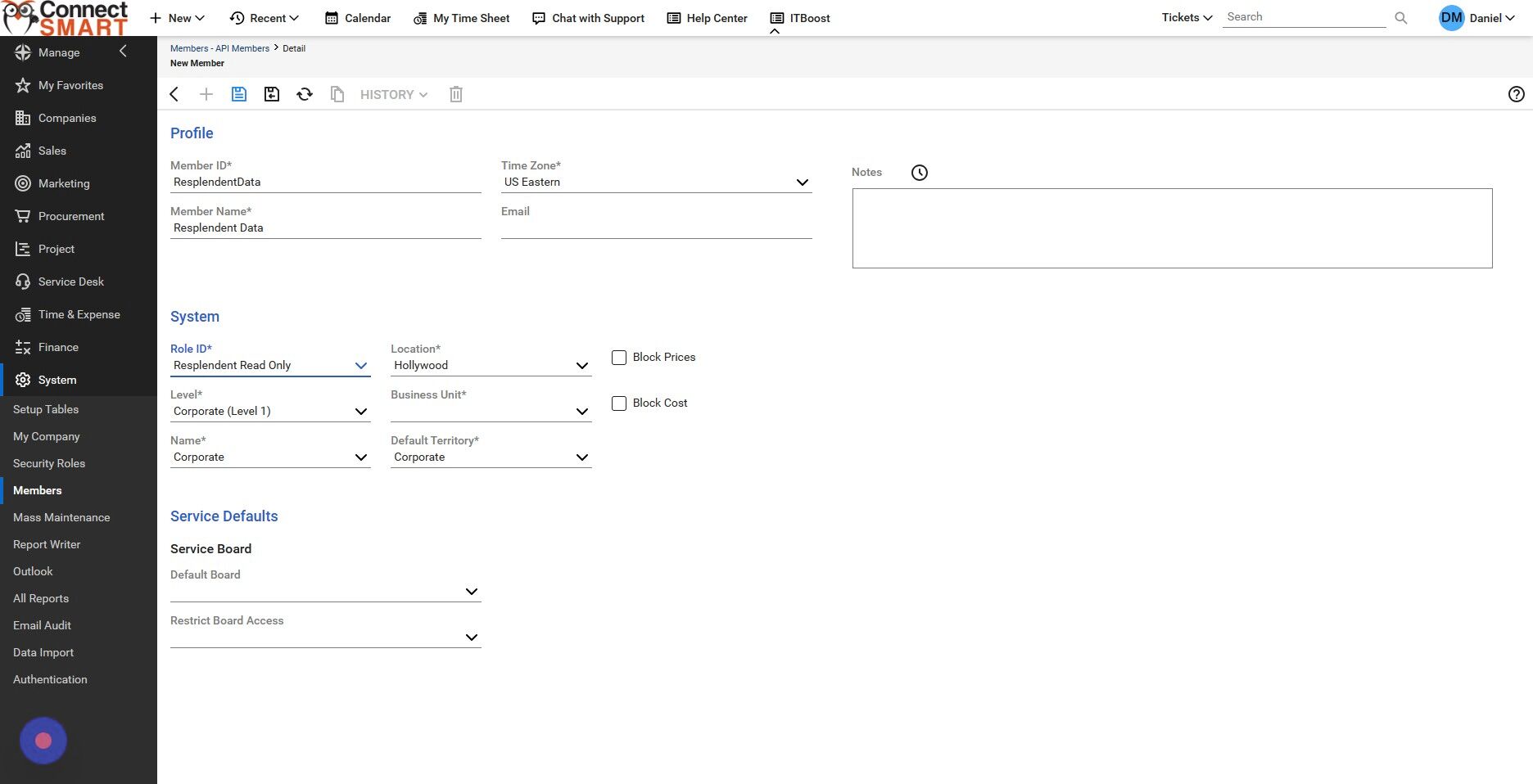 Integrating the ConnectWise API | Resplendent Data Help Center