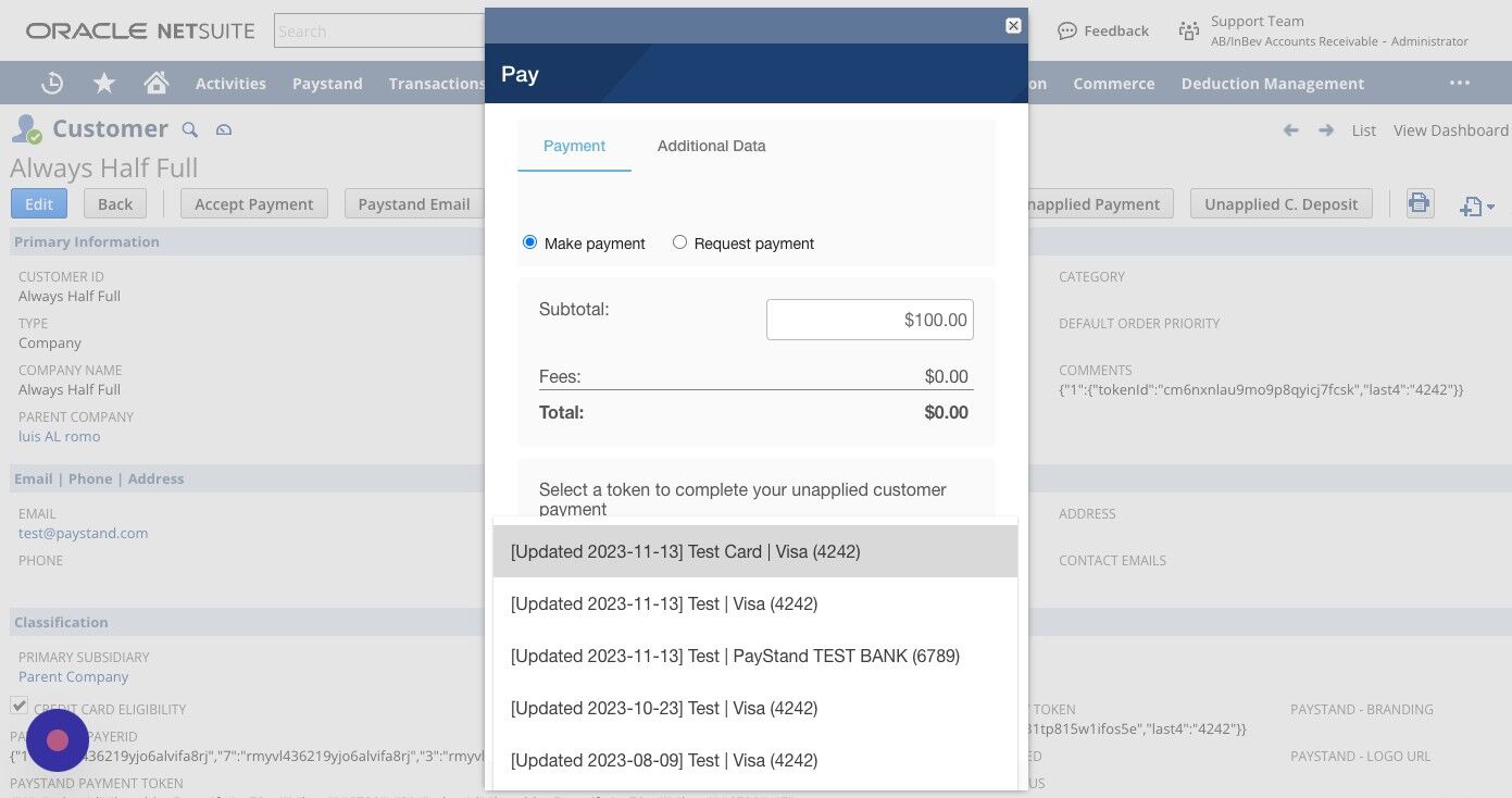 Unapplied payments – Paystand Help Center