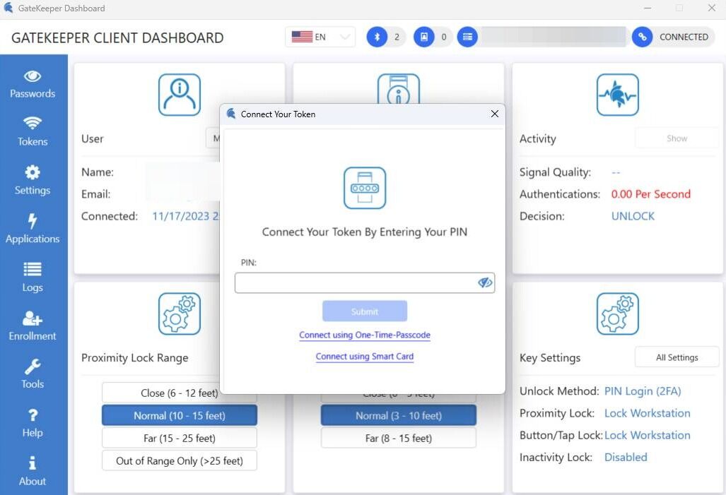 How to add a new GateKeeper token to a user. – GateKeeper