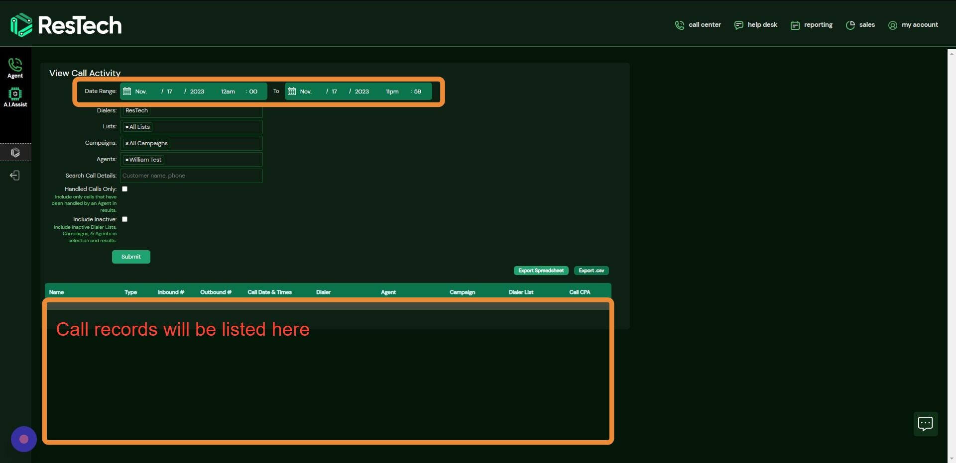 How to View Call Activity | ResTech
