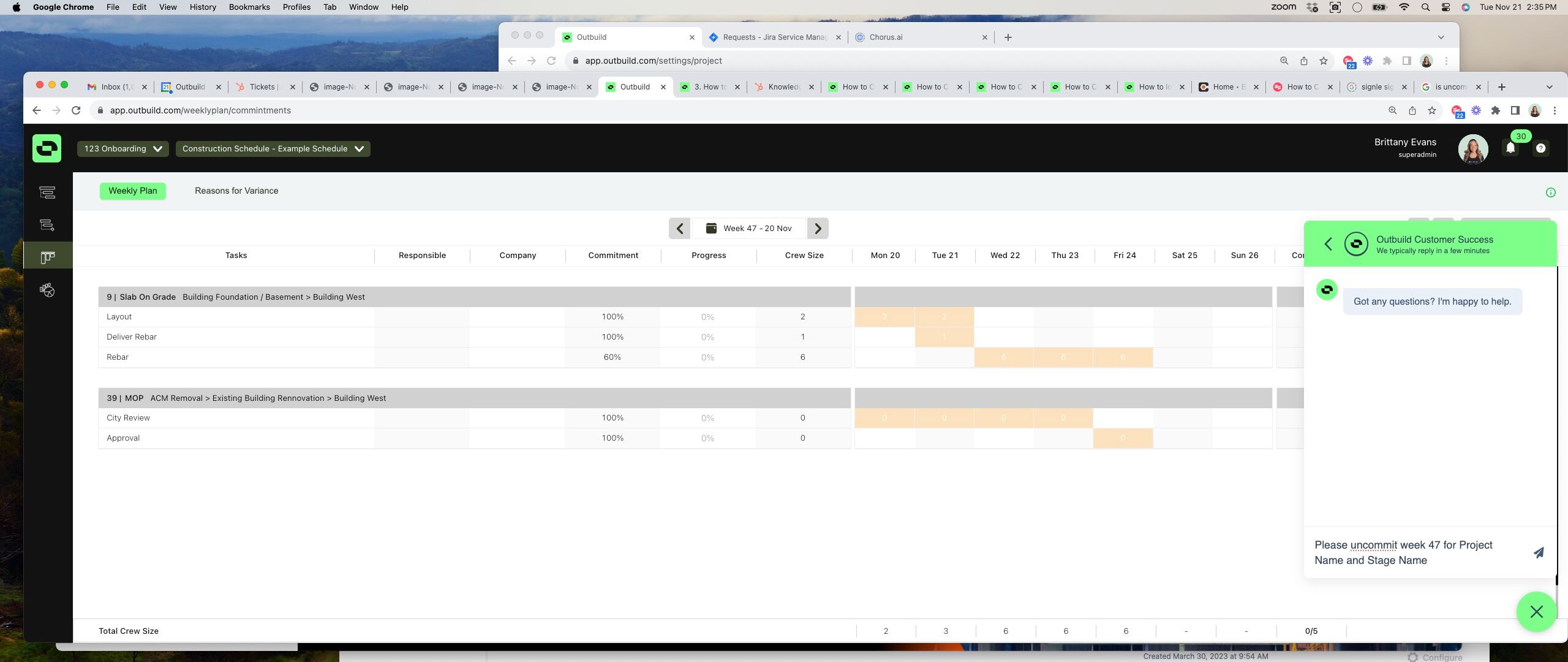 How to Uncommit the Weekly Plan?