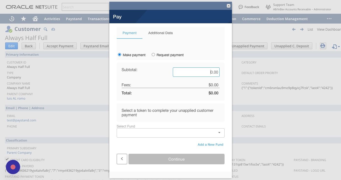 Unapplied payments – Paystand Help Center