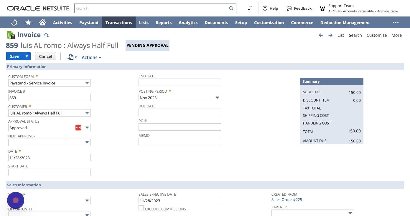 Handling Sales Order (SO) – Paystand Help Center