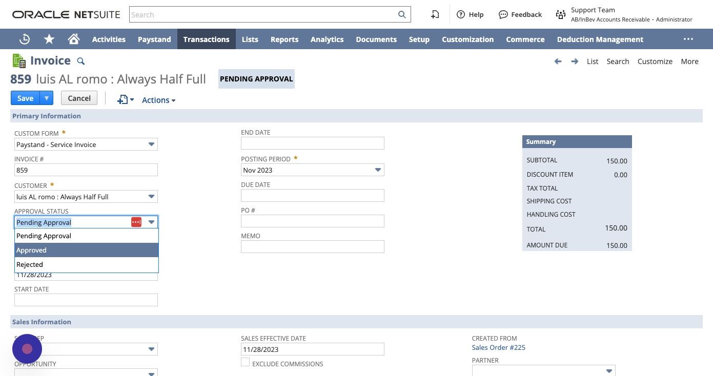 Handling Sales Order (SO) – Paystand Help Center