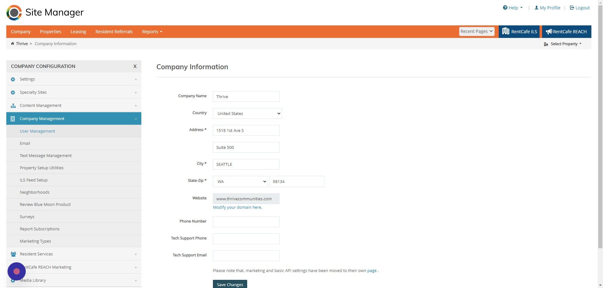 Unit Transfer Process in Rent Cafe – Thrive Communities