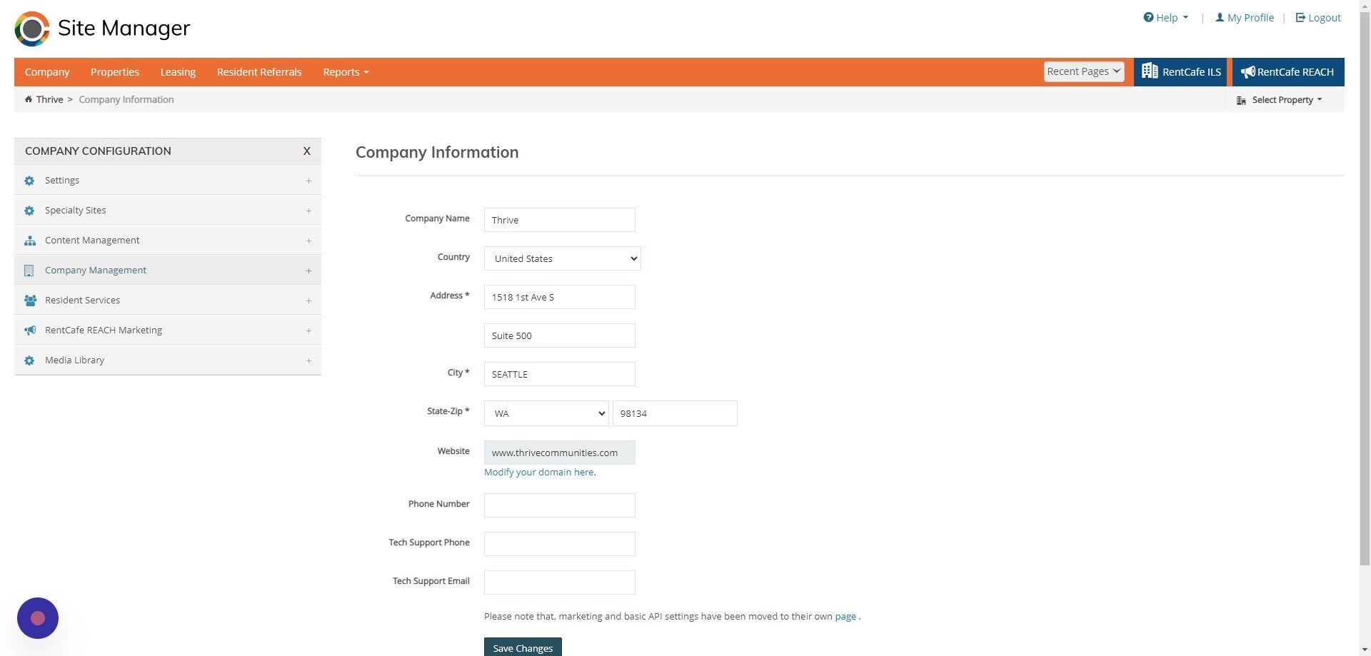 Unit Transfer Process in Rent Cafe – Thrive Communities