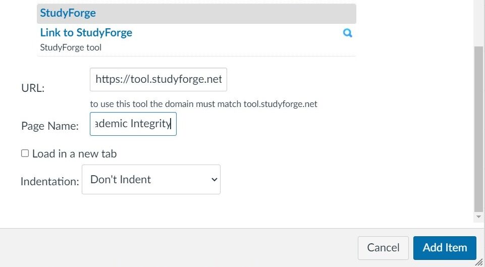 How to add an LTI link in Canvas