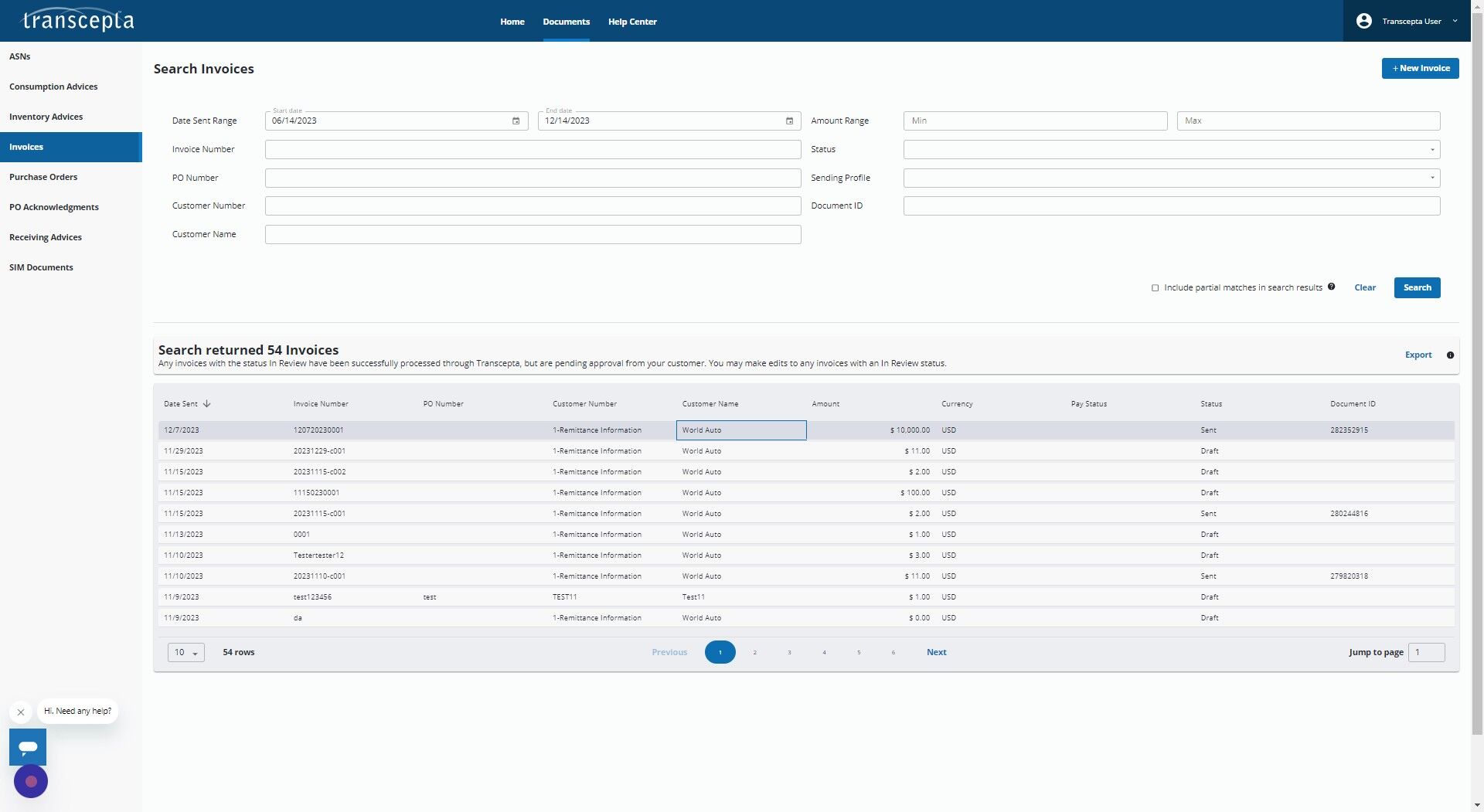 How to Copy an Existing Invoice in Supplier Portal – Transcepta